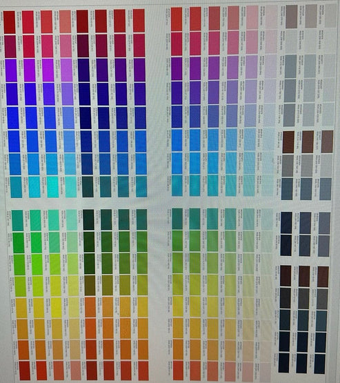 Color Chart Samples – Custom DTF Transfers